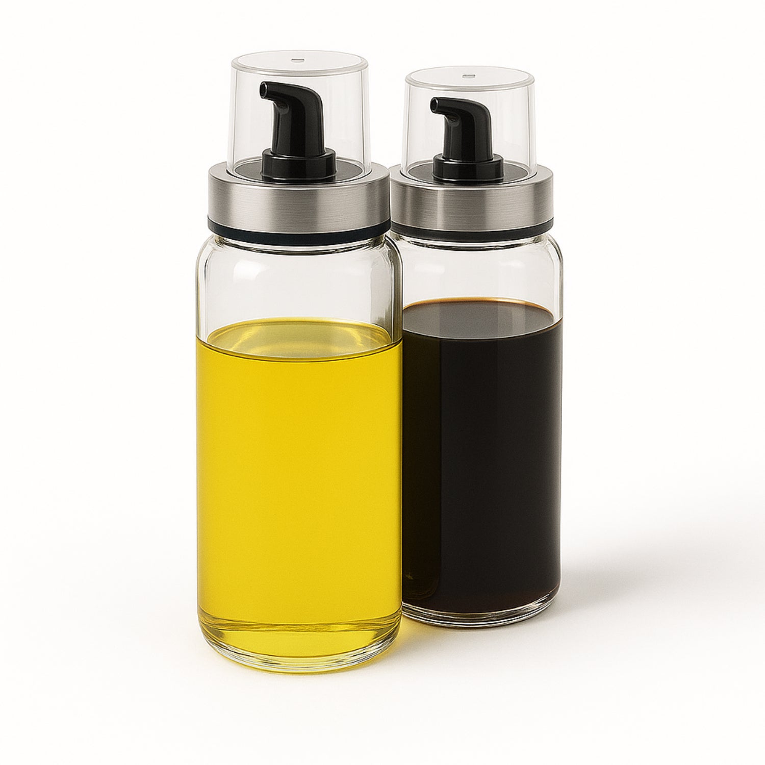 Set Alcuza Vidrio 2 Botellas aceite y vinagre 250ml Allegra – Portomenaje