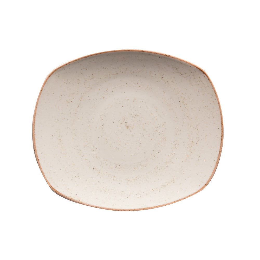 Plato Pando 29,6 Cm Blanco/Beige Artisan – Portomenaje
