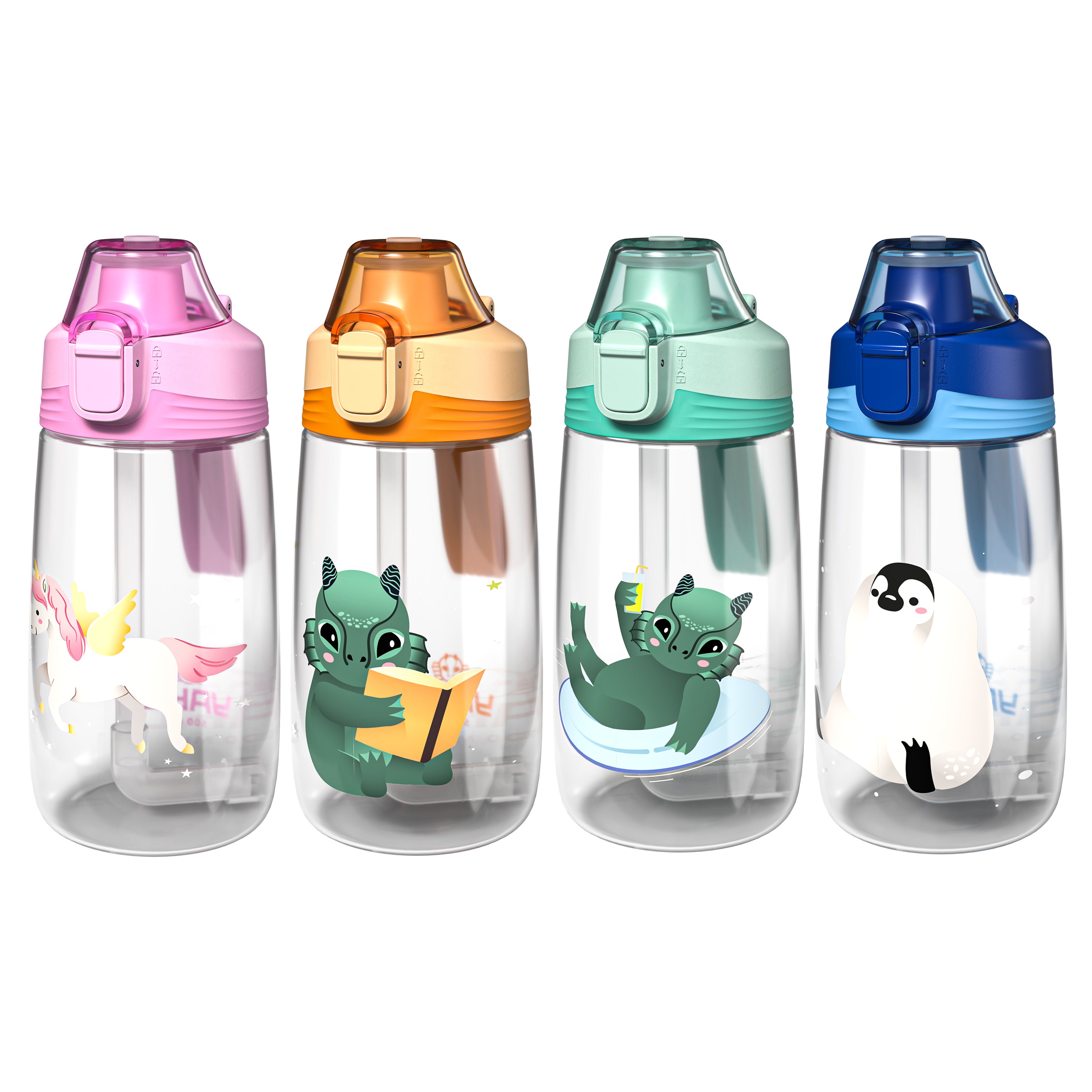 Botella Infantil Plástico 500 ml Coral – Portomenaje
